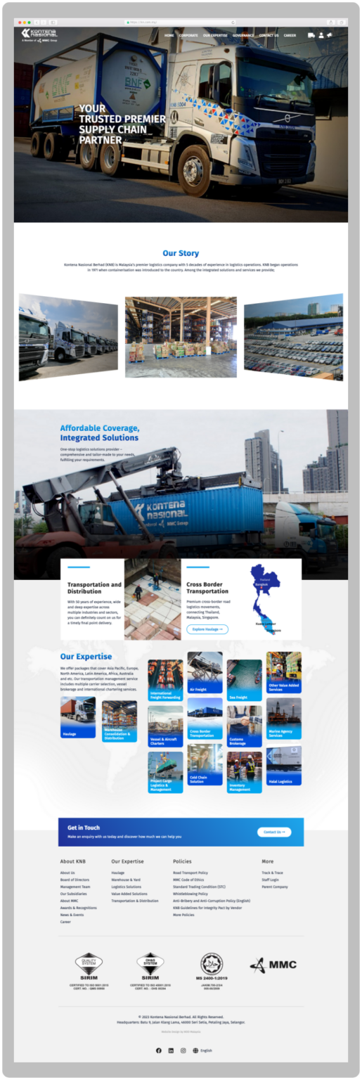 Kontena Nasional – Web Design Malaysia | WDD